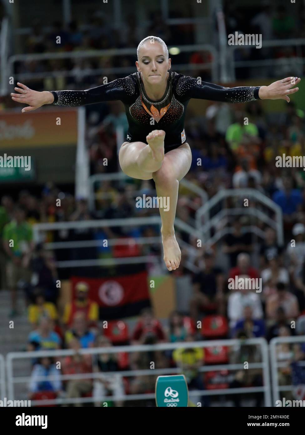 Netherlands' Sanne Wevers performs on the balance beam during the ...