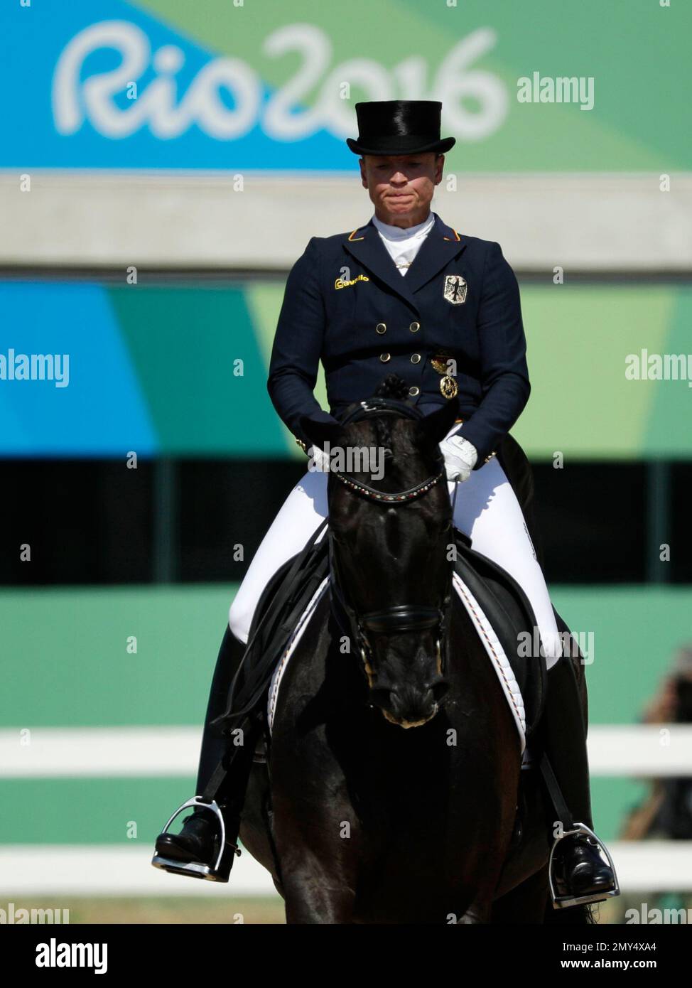 Germany's Isabell Werth, riding Weihegold Old, competes in the ...