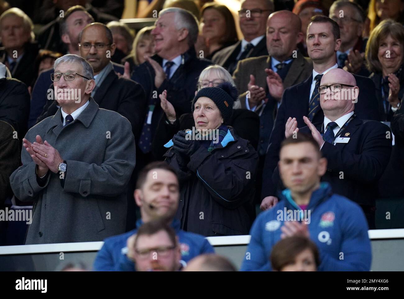 The Princess Royal during a during a moment's applause for some legends ...