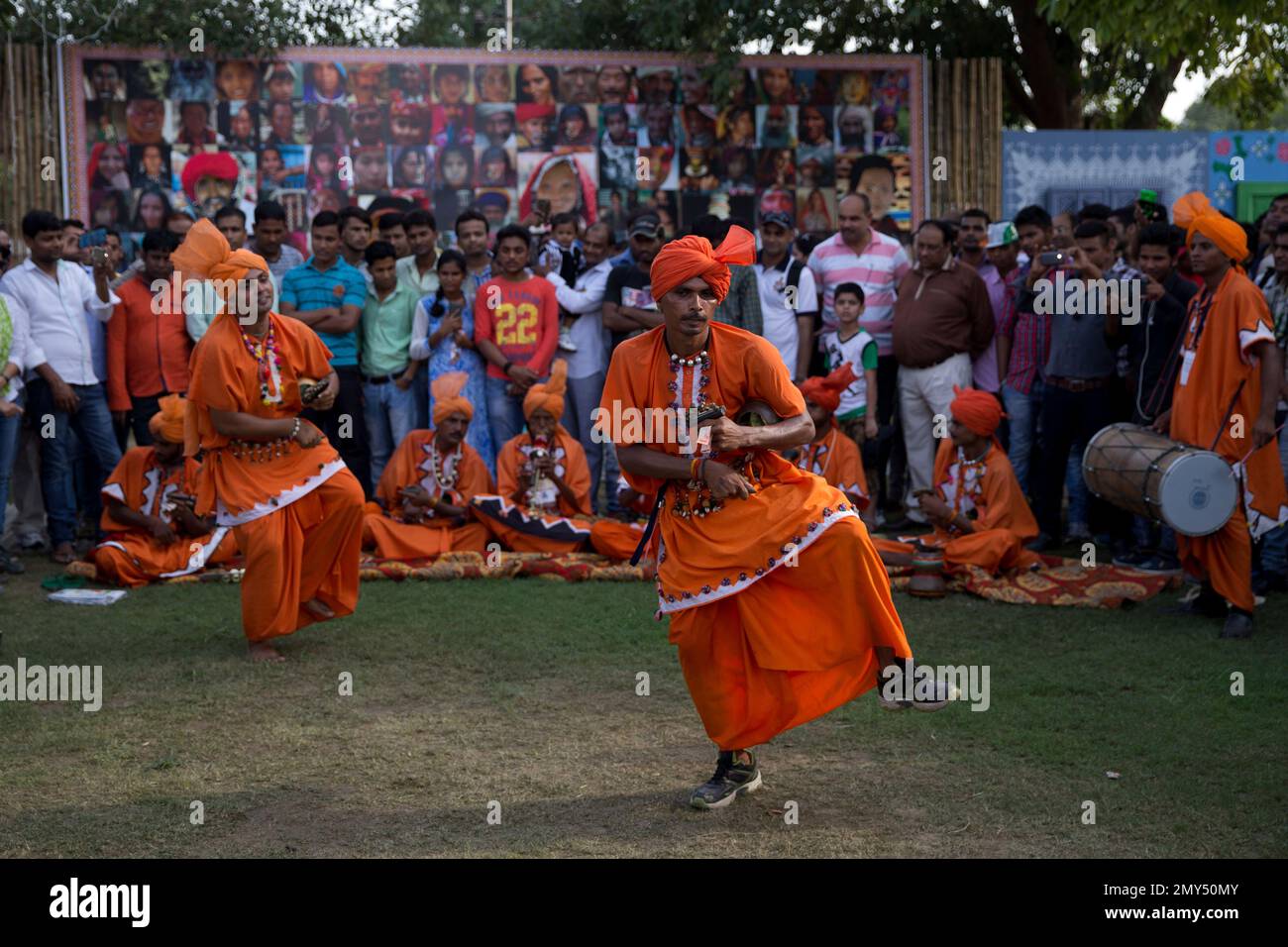 Indian dancers perform at a food and culture festival being held near ...