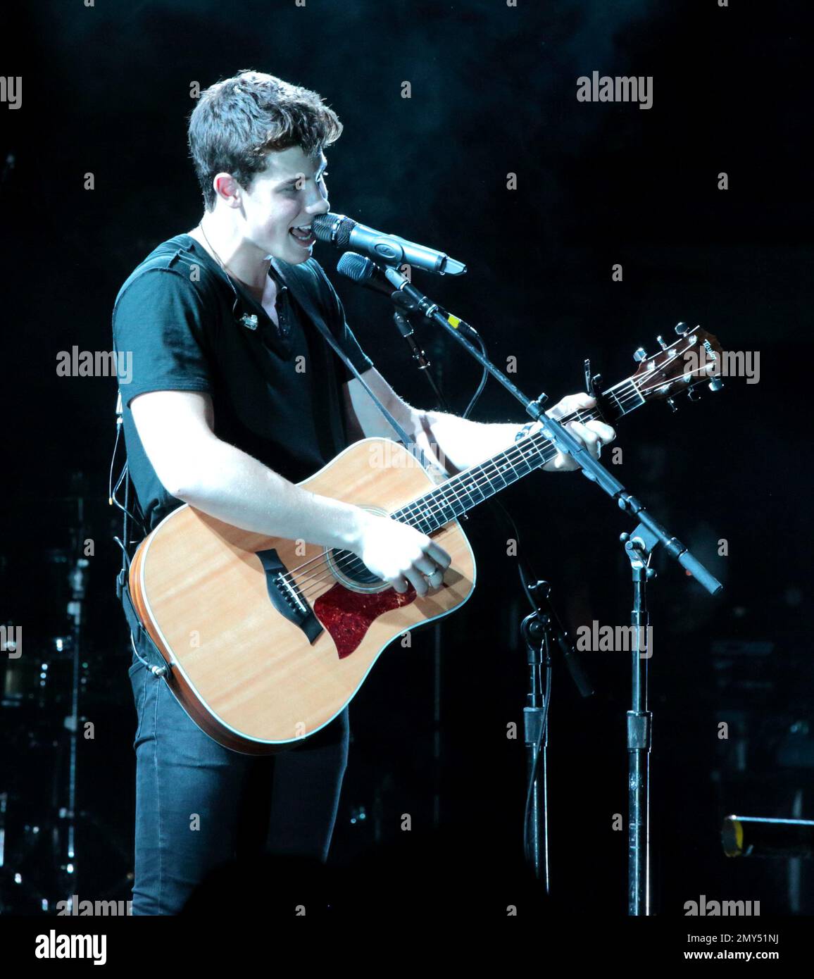 Shawn Mendes performs in concert during his “Shawn Mendes World Tour ...
