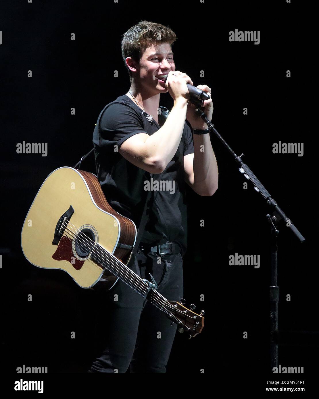 Shawn Mendes performs in concert during his “Shawn Mendes World Tour ...