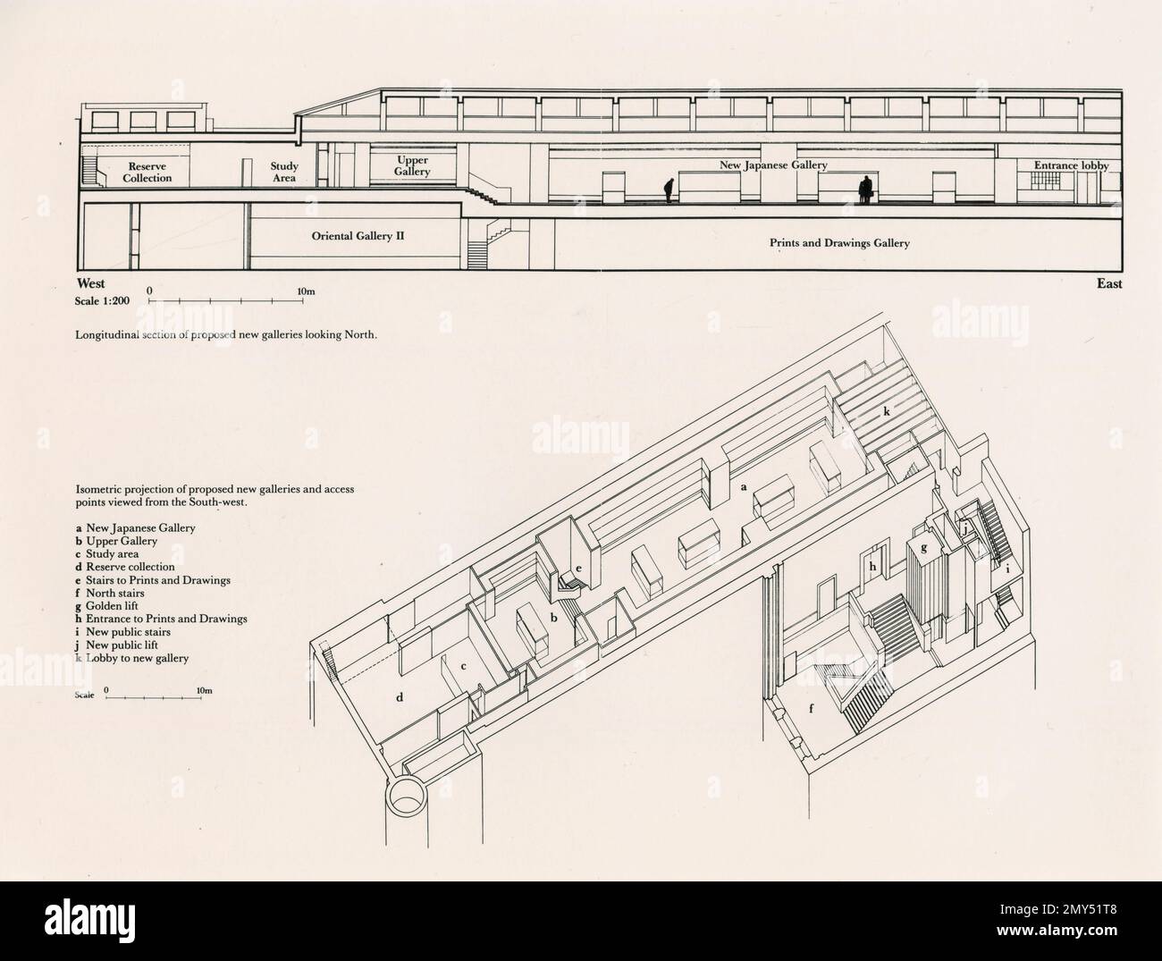 Plans and diagram of the new galleries in the British Museum at ...