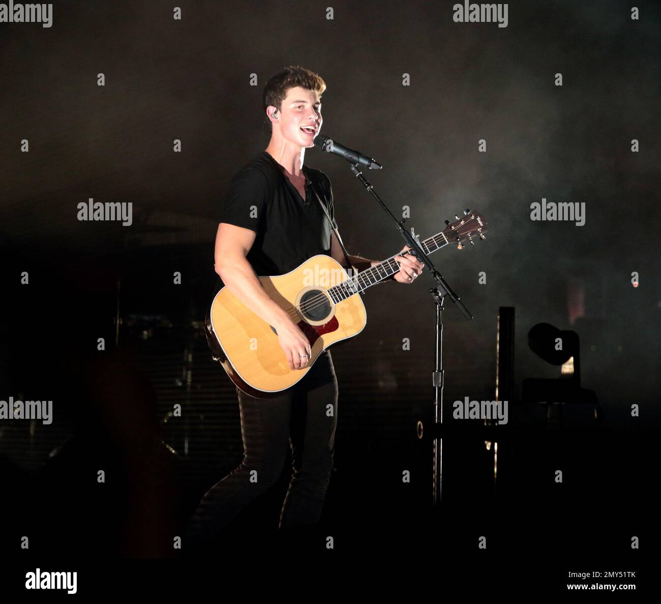 Shawn Mendes performs in concert during his “Shawn Mendes World Tour ...