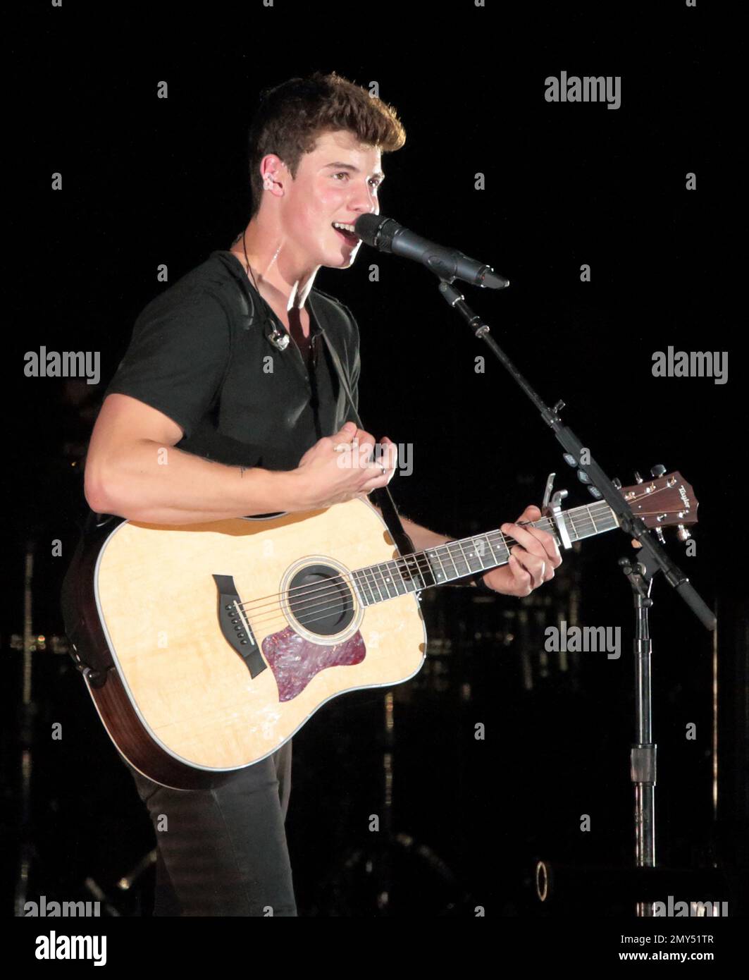 Shawn Mendes performs in concert during his “Shawn Mendes World Tour ...