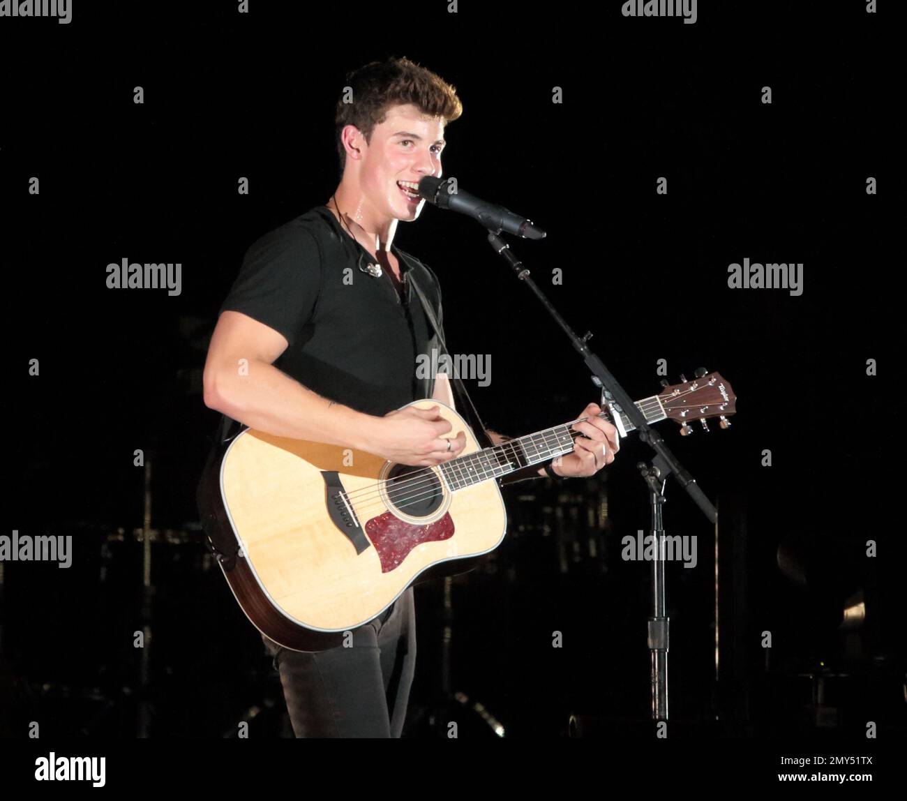 Shawn Mendes performs in concert during his “Shawn Mendes World Tour ...