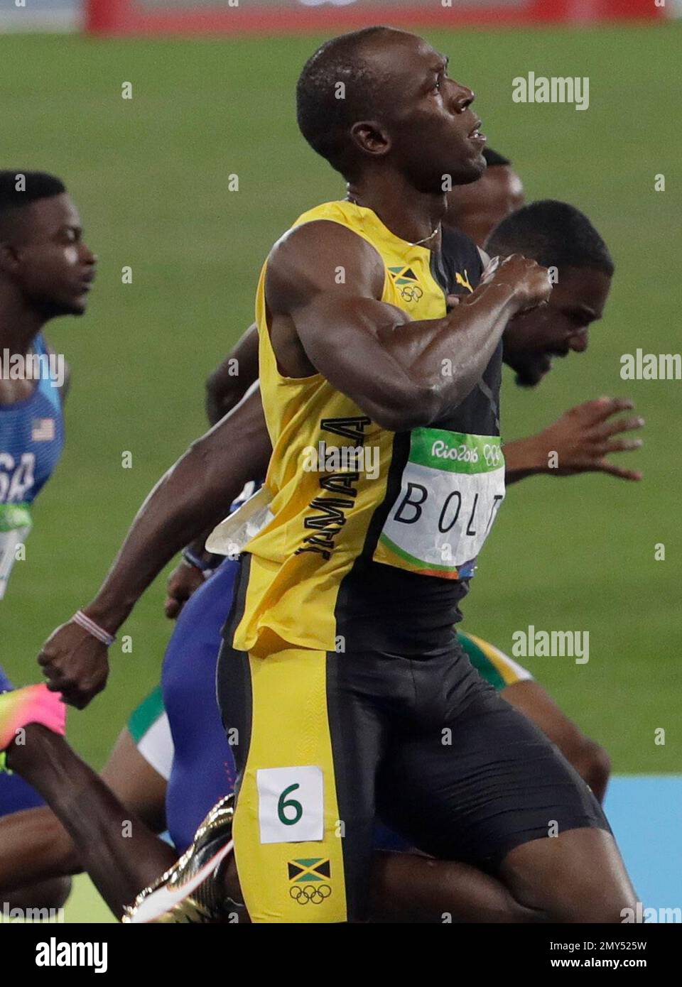 Jamaica's Usain Bolt wins the men's 100-meter final during the ...