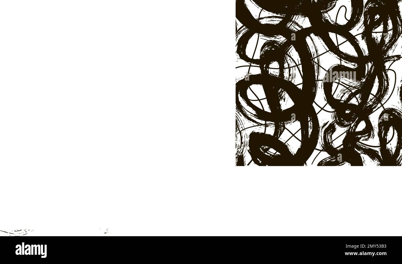 Grunge gold hand drawn paint brush. Curved brush stroke vector ...