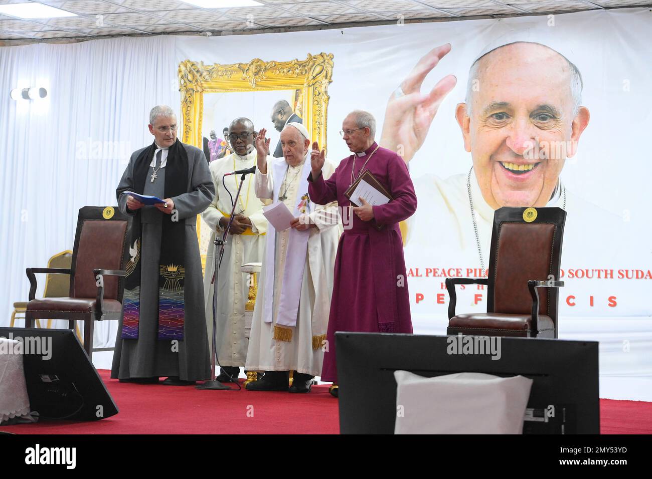 Juba, South Sudan. 04th Feb, 2023. South Sudan, Juba, 2023/2/4.Pope ...