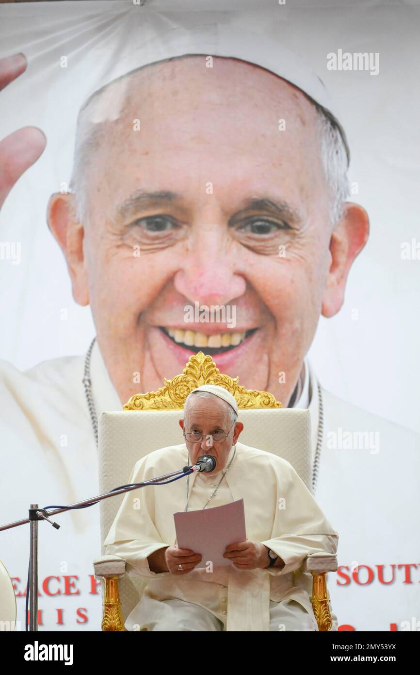 Juba, South Sudan. 04th Feb, 2023. South Sudan, Juba, 2023/2/4.Pope ...