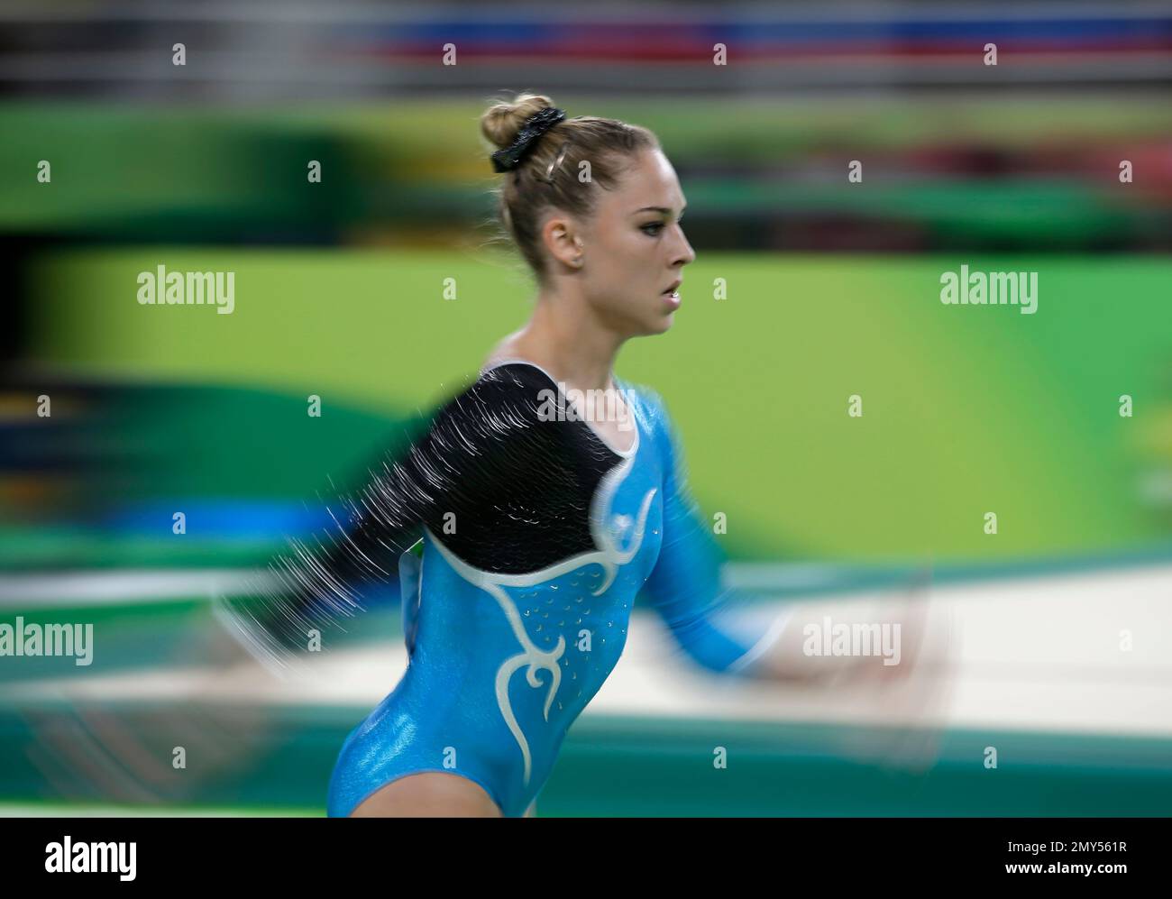 Switzerland's Giulia Steingruber runs for her vault routine during the ...