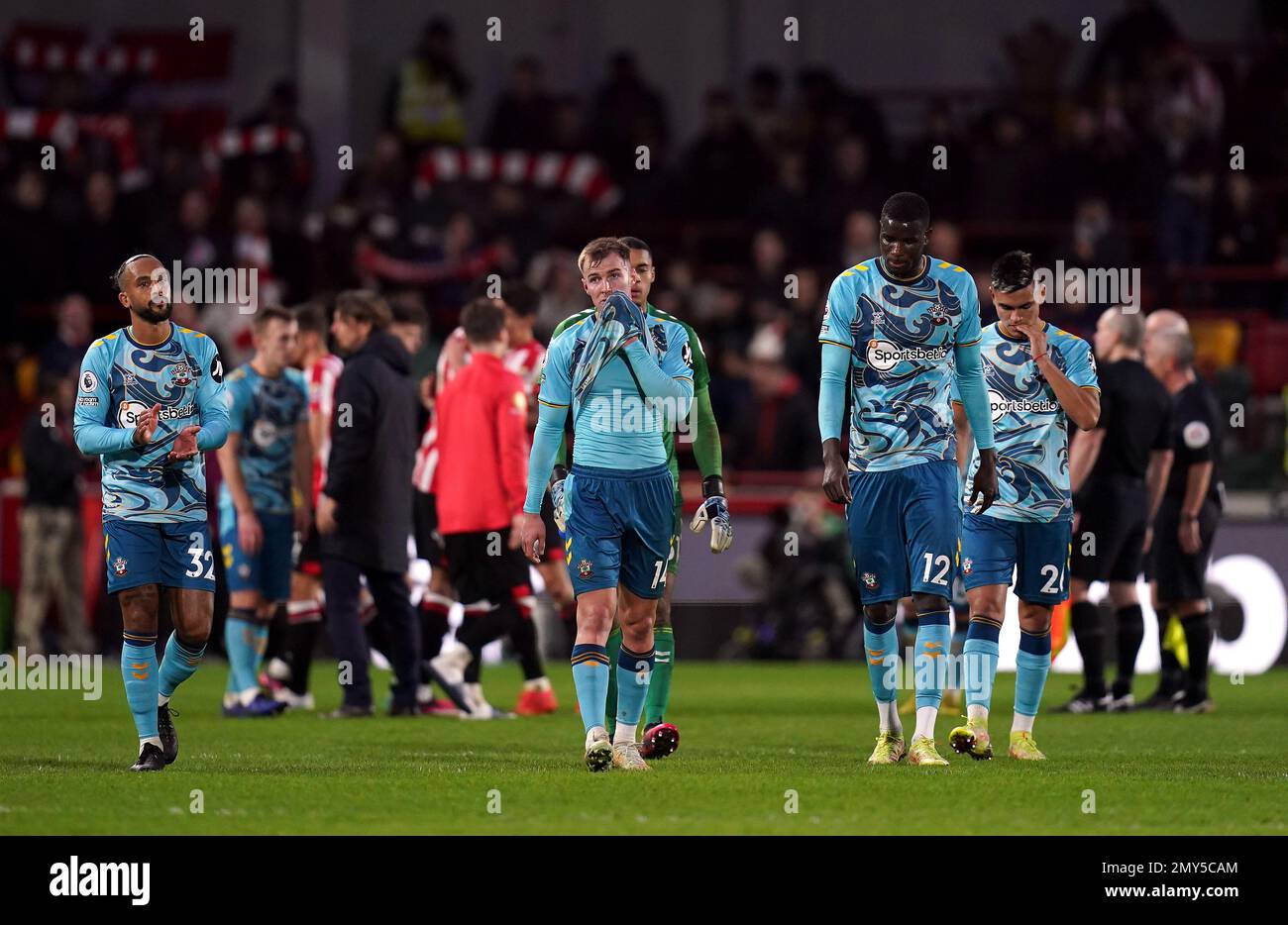 Southampton's Theo Walcott, James Bree, Paul Onuachu and Carlos Alcaraz ...