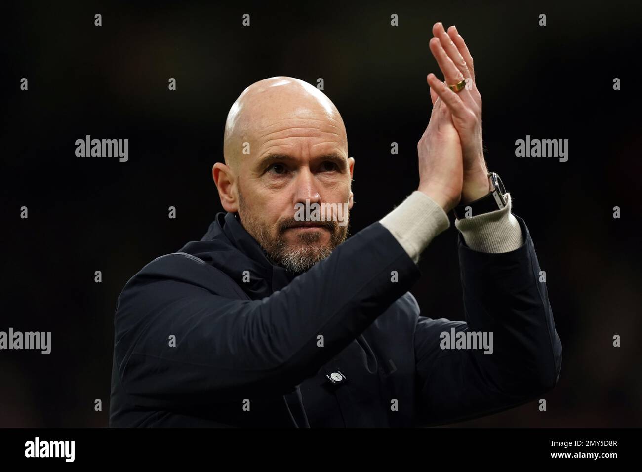 Manchester United Manager Erik Ten Hag Following The Premier League