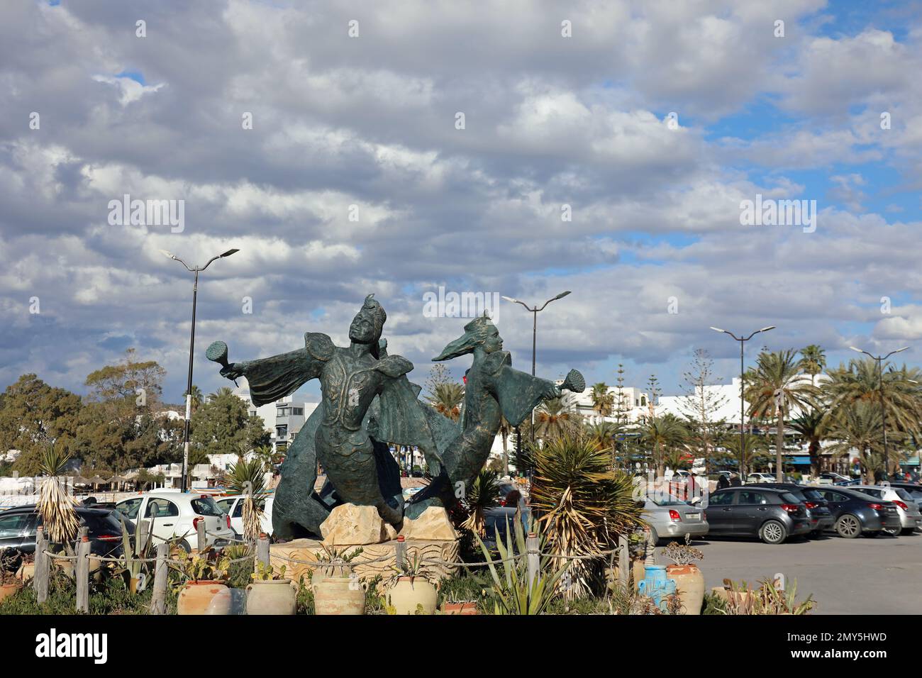 Three Mermaids artwork at Hammamet in Tunisia Stock Photo - Alamy