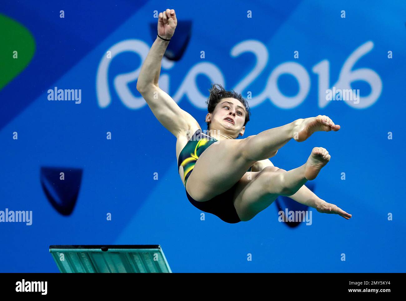 Australia's Maddison Keeney competes during the women's 3-meter ...