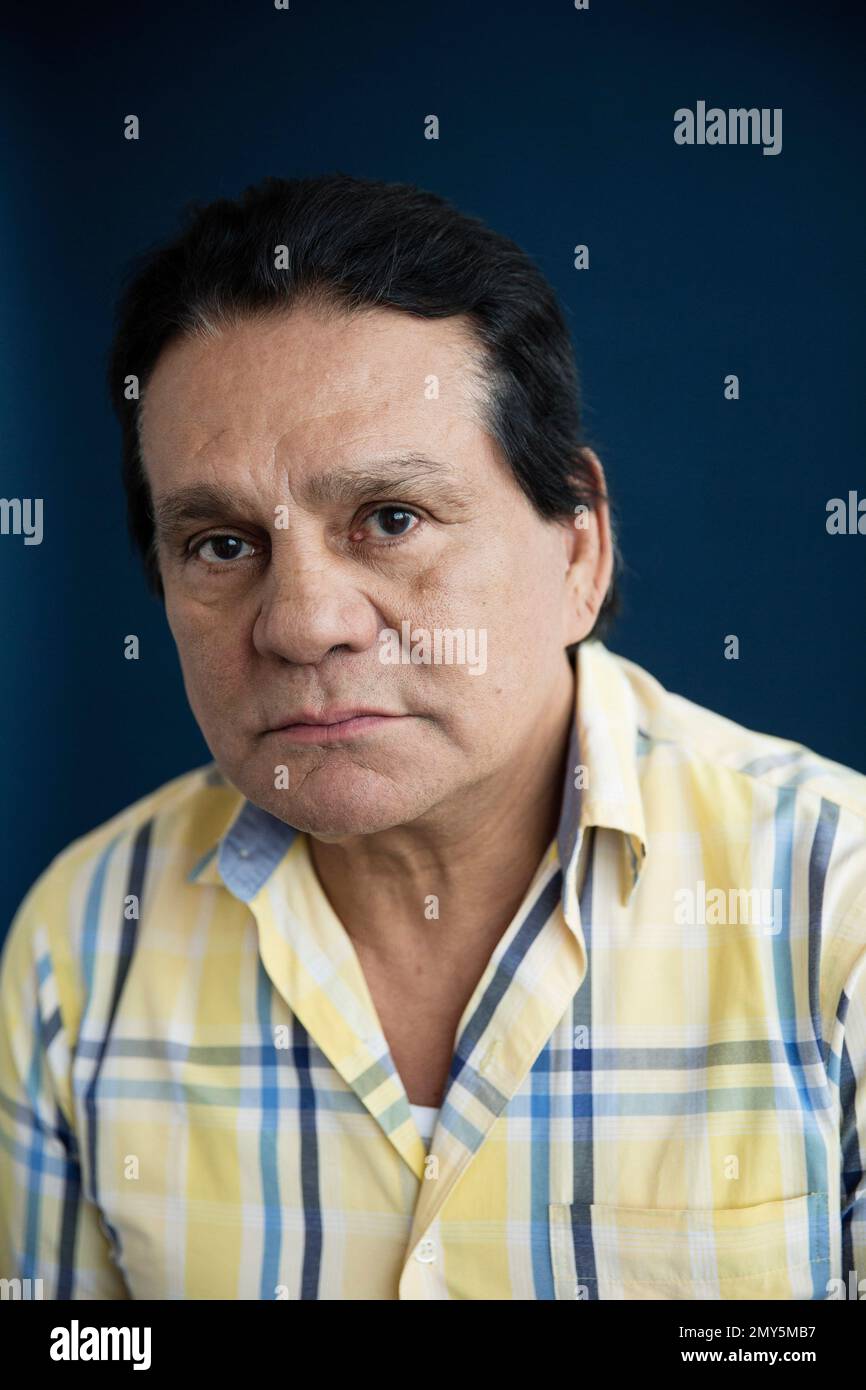 This Aug. 4, 2016 photo shows boxer Roberto Duran posing for a portrait ...