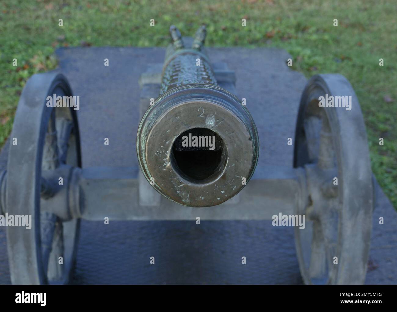 antique bronze cannon hole in the gun barrel Stock Photo - Alamy