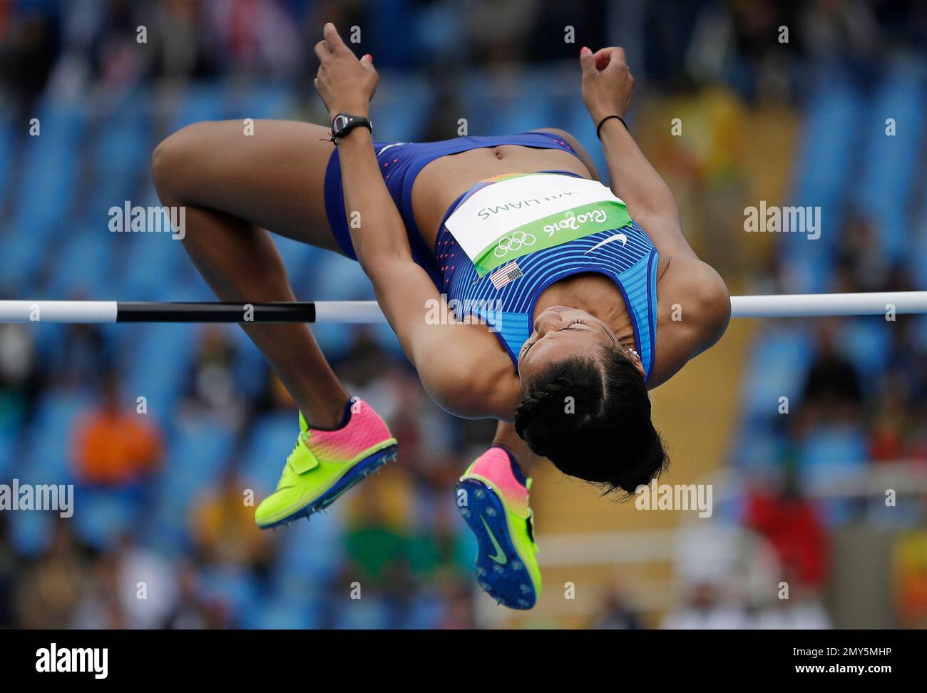 United States' Kendell Williams competes in a heat of the women's ...