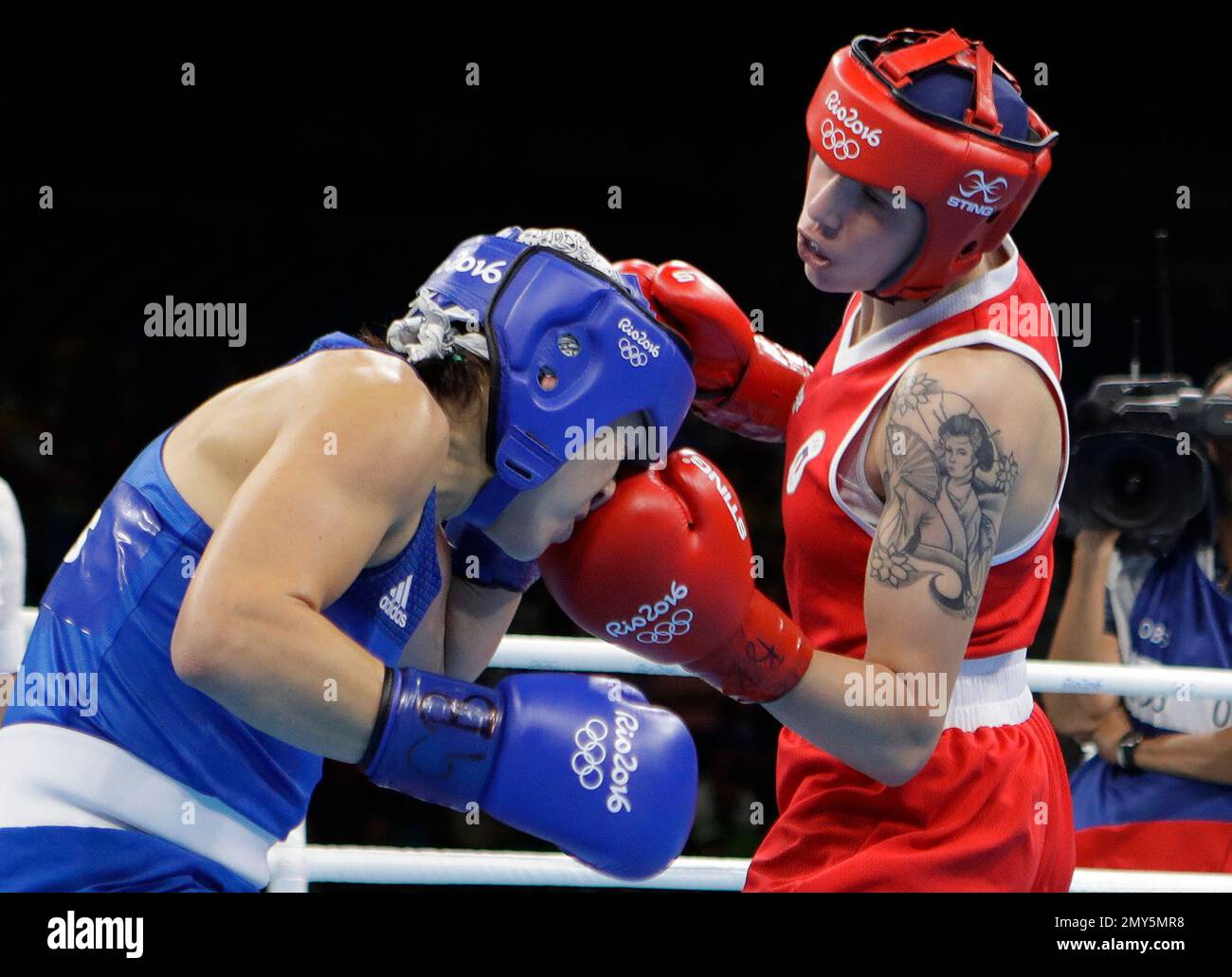 Italy's Irma Testa, right, fights Australia's Shelley Marie Watts ...