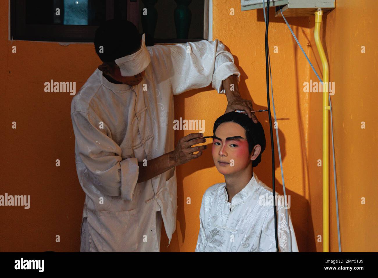 Bangkok, Thailand. 04th Feb, 2023. Chinese operaís performer seen ...