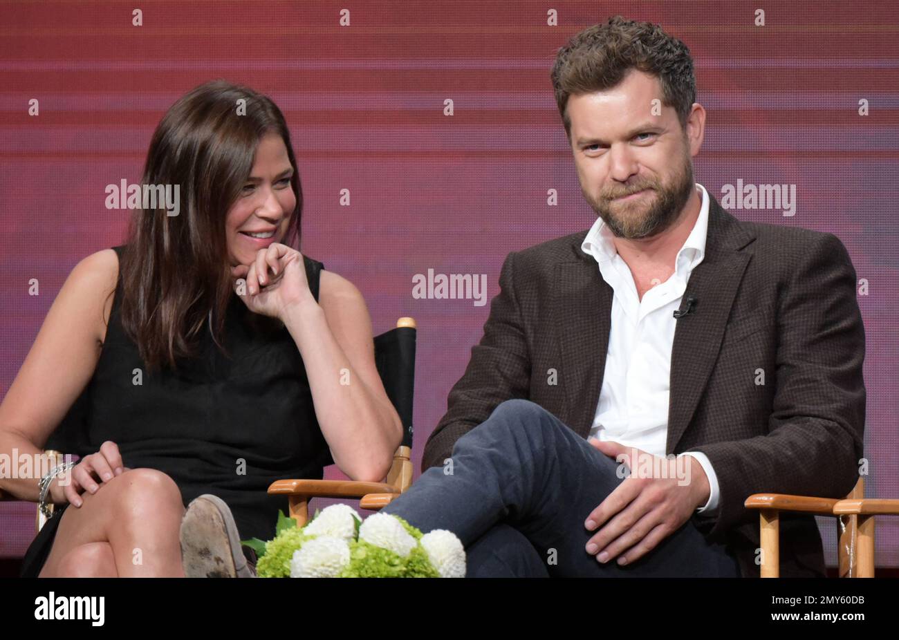 Maura Tierney, left, and Joshua Jackson participate in "Love & Marriage ...