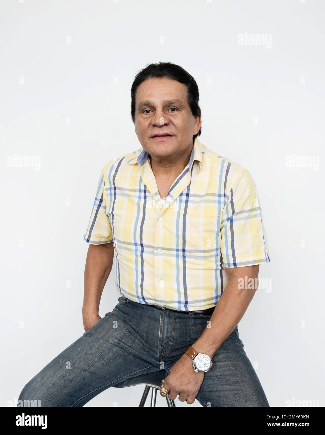 This Aug. 4, 2016 photo shows boxer Roberto Duran posing for a portrait ...