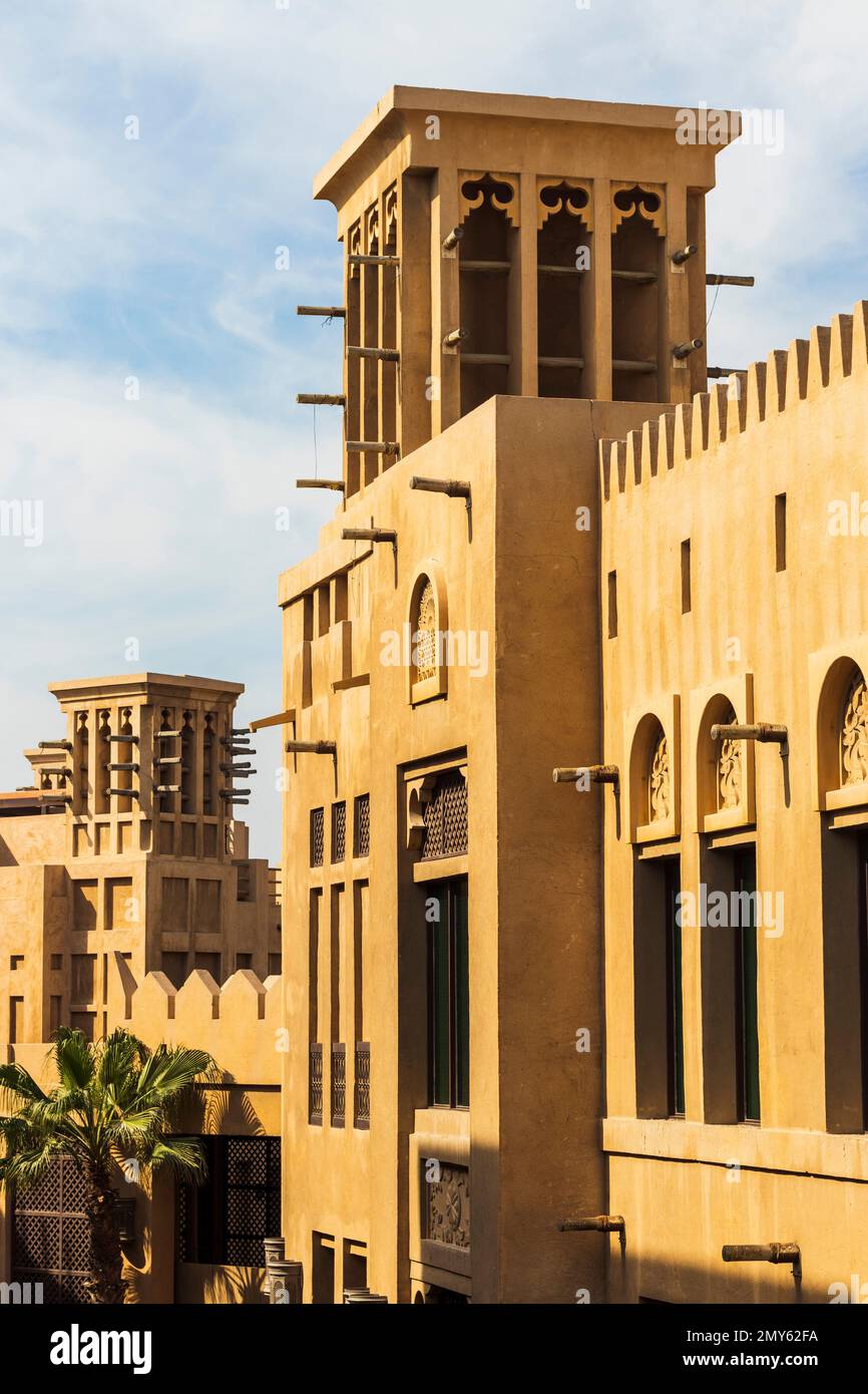 Traditional Arabic cooling wind tower Stock Photo - Alamy