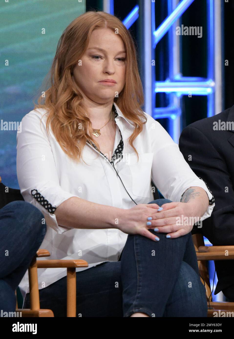 Executive producer Sarah Schechter participates in a panel during The ...