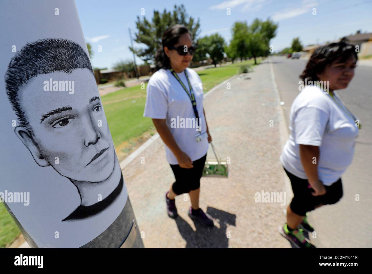 In this July 27, 2016 photo, neighborhood patrol officers Maribel Diaz ...