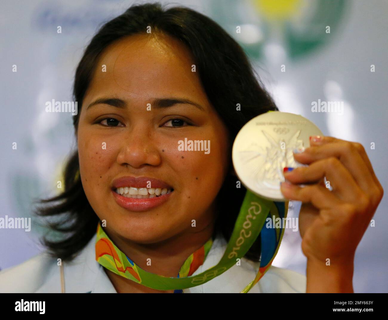 Hidilyn Diaz, who won Silver in the women's 53-kg Weightlifting in the ...