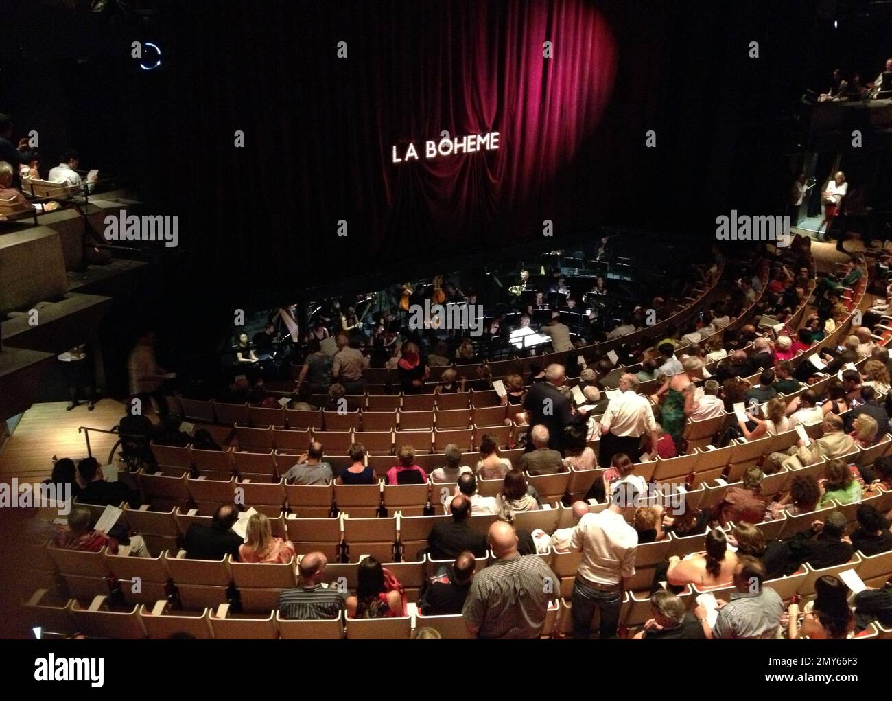 In this Feb. 14, 2013 photo, audiences take seats in the Concert Hall ...