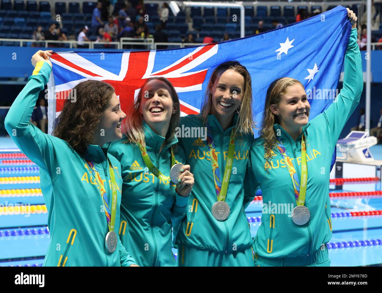 From left, Australia's Tamsin Cook, Bronte Barratt, Emma McKeon and ...