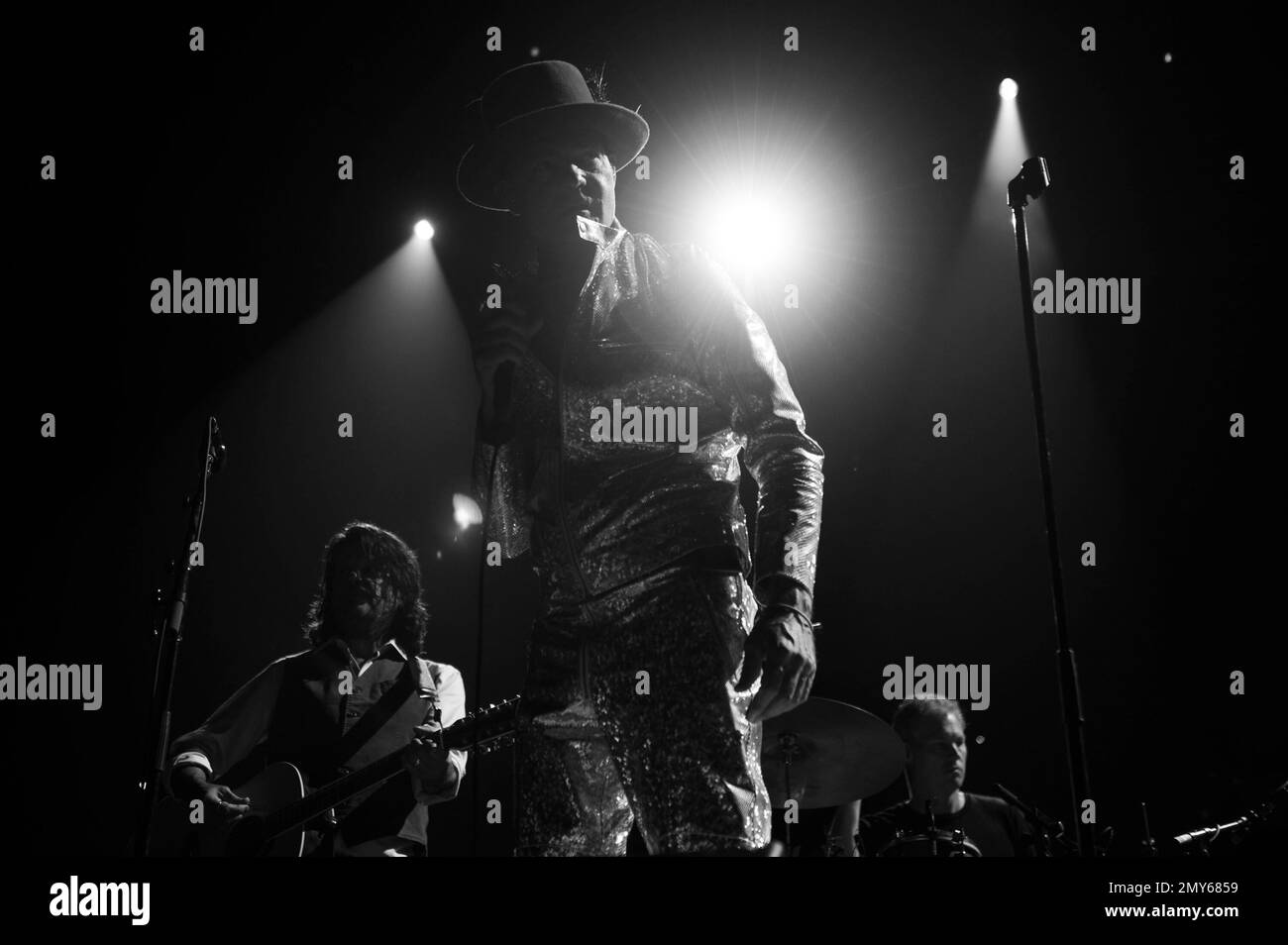 Paul Langlois, left, Gord Downie and Johnny Fay of The Tragically Hip ...