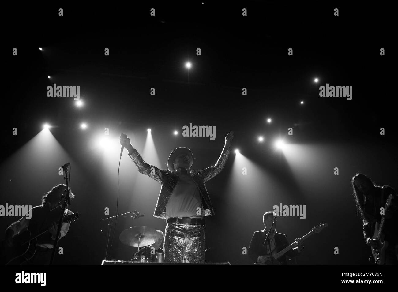 From left, Paul Langlois, Johnny Fay, Gord Downie, Gord Sinclair and ...
