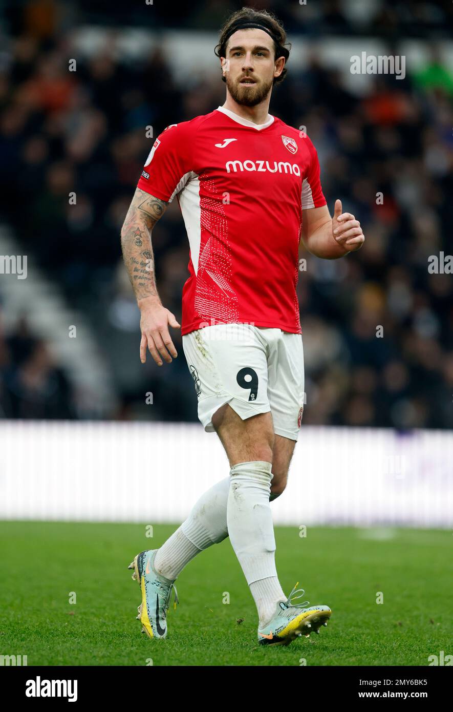 Morecambe's Cole Stockton during the Sky Bet League One match at Pride ...