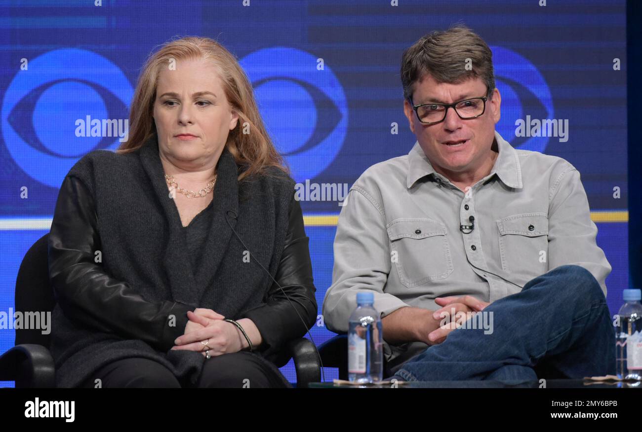Executive producers Jackie Filgo, left, and Jeff Filgo participate in ...