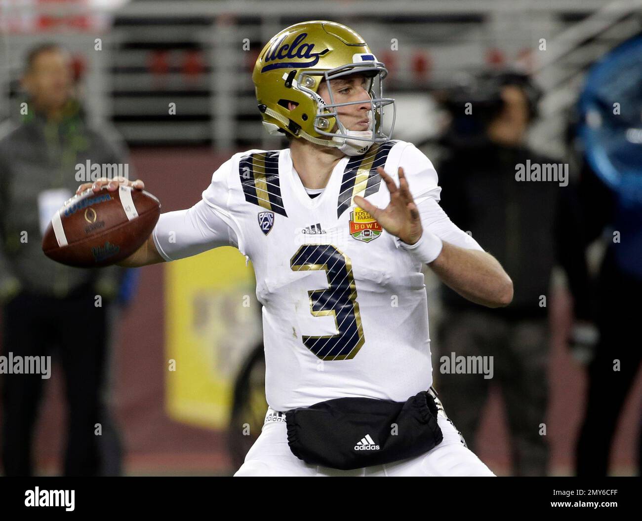 FILE- In this Dec. 26, 2015 file photo, UCLA quarterback Josh Rosen ...