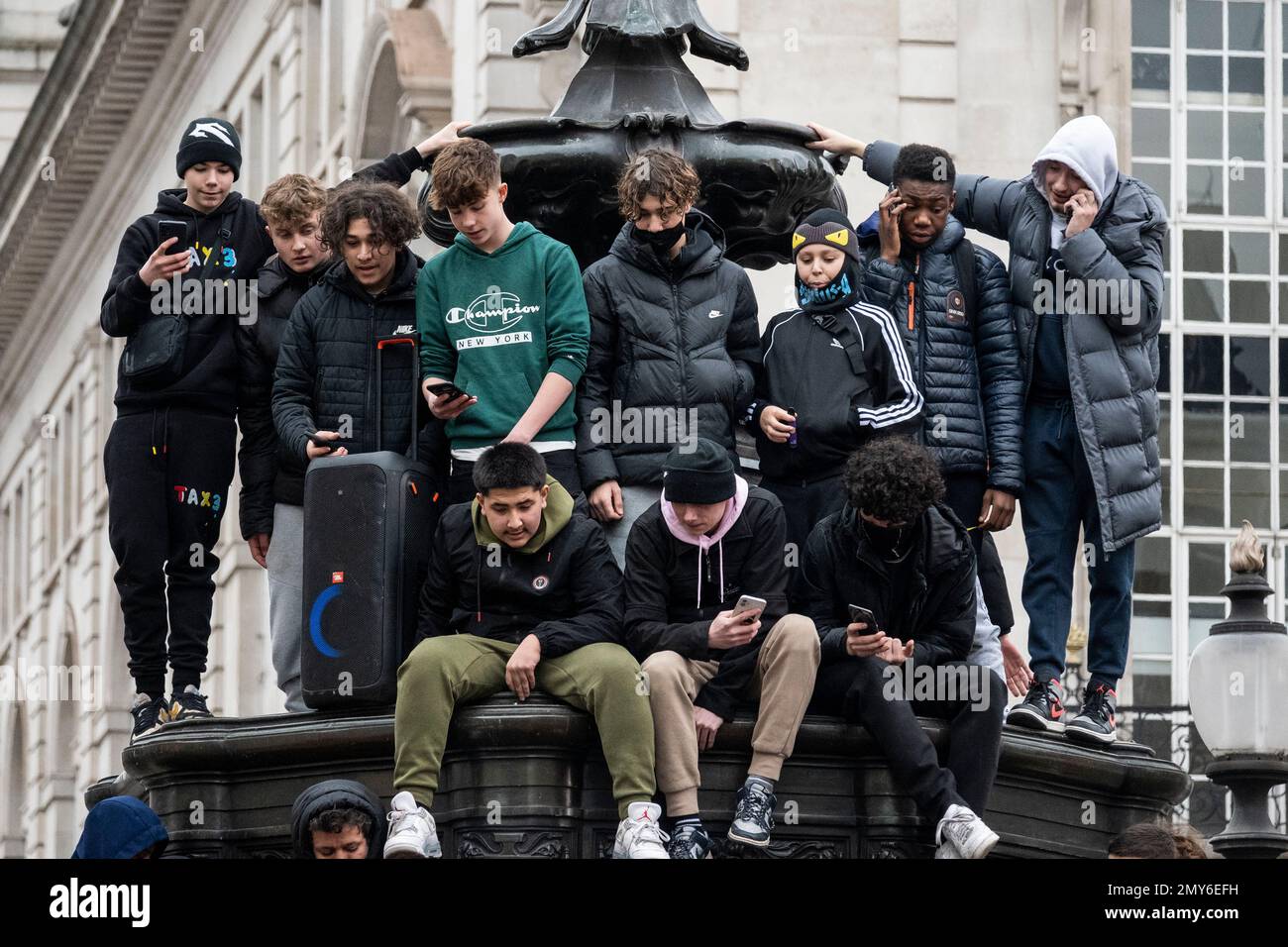 London, UK. 4 February 2023. Digga D, a drill rapper, makes a stealth ...
