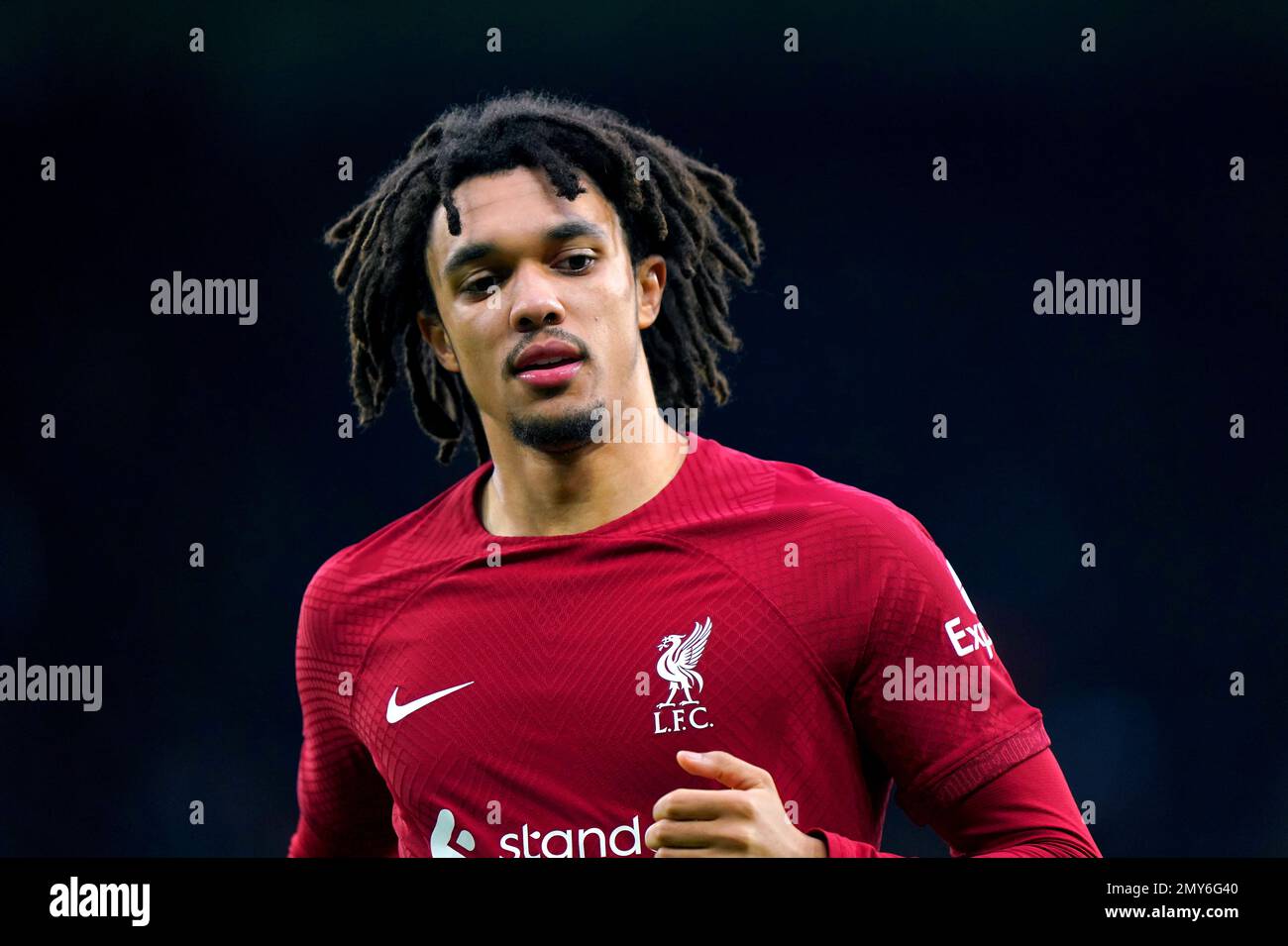 Liverpool's Trent Alexander-Arnold during the Premier League match at ...