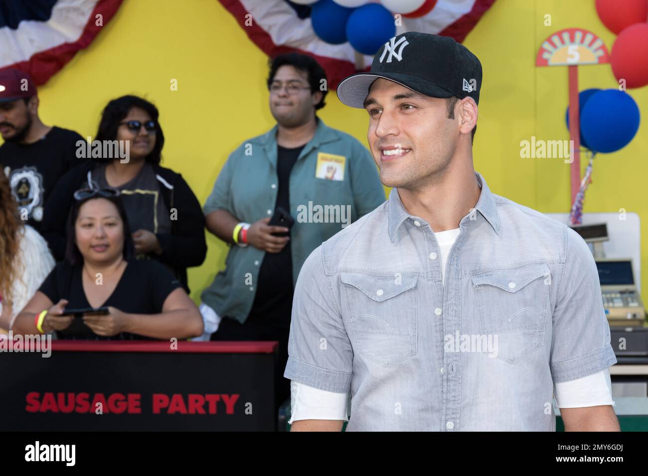 Ryan Guzman arrives at the world premiere of "Sausage Party" at the ...