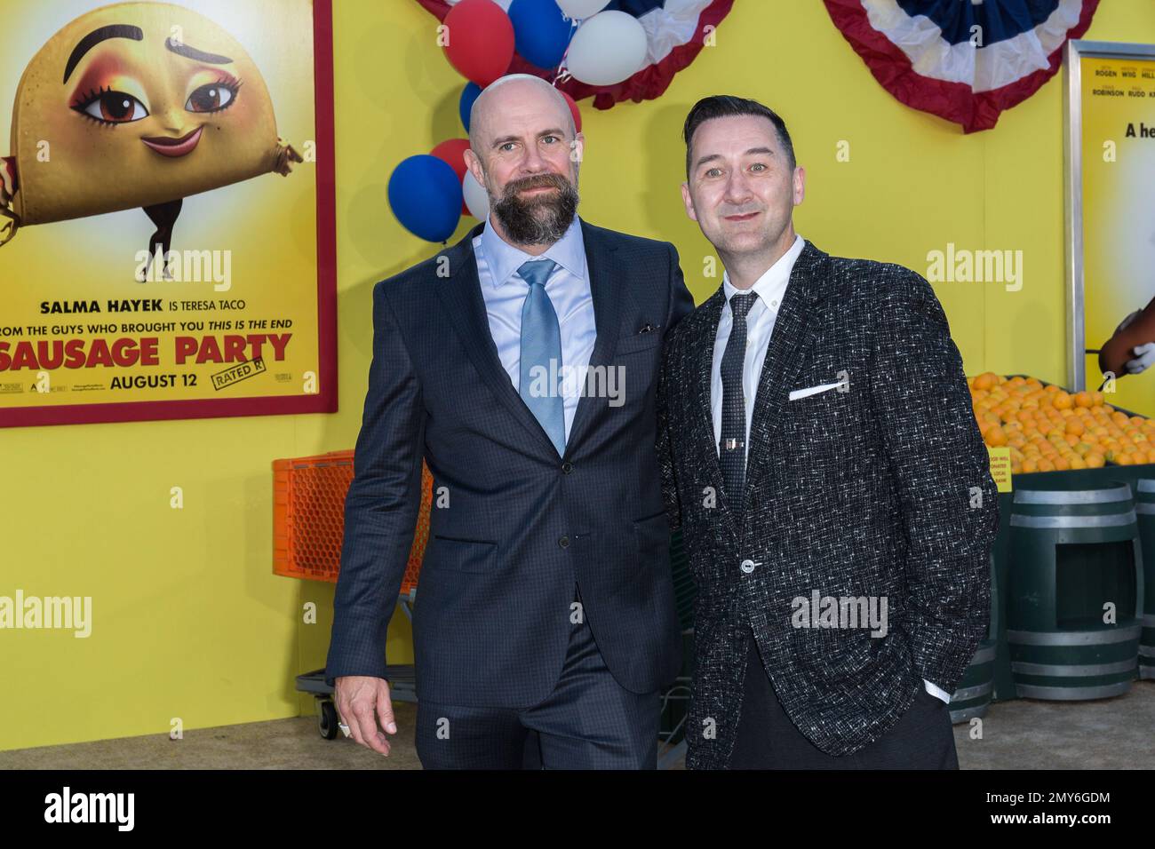 Directors Conrad Vernon, left, and Greg Tiernan arrive at the world ...