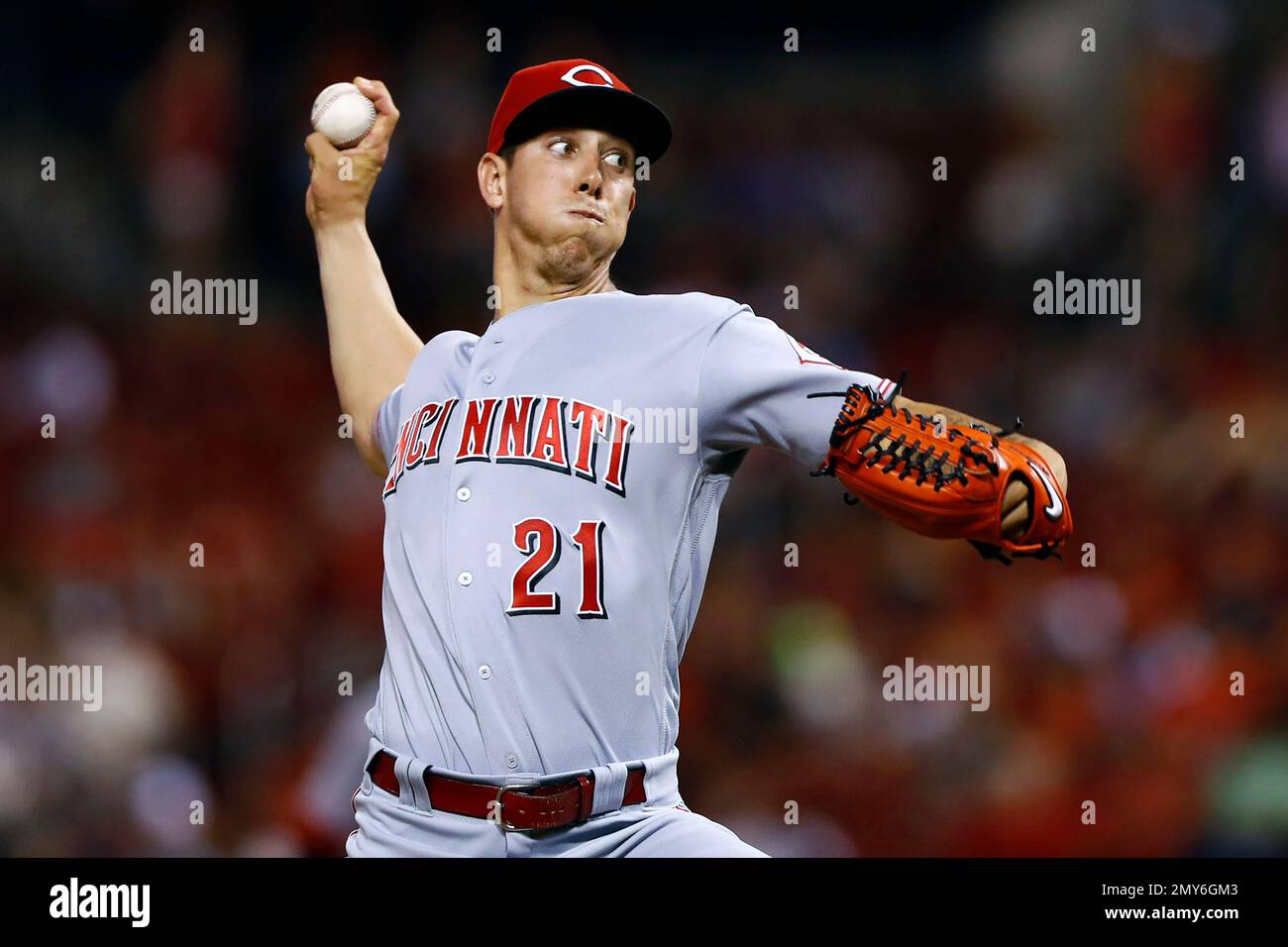 Cincinnati Reds relief pitcher Michael Lorenzen throws during a ...