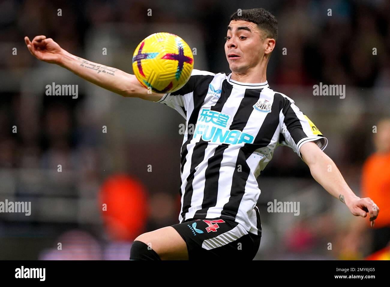 Newcastle United's Miguel Almiron during the Premier League match at St ...