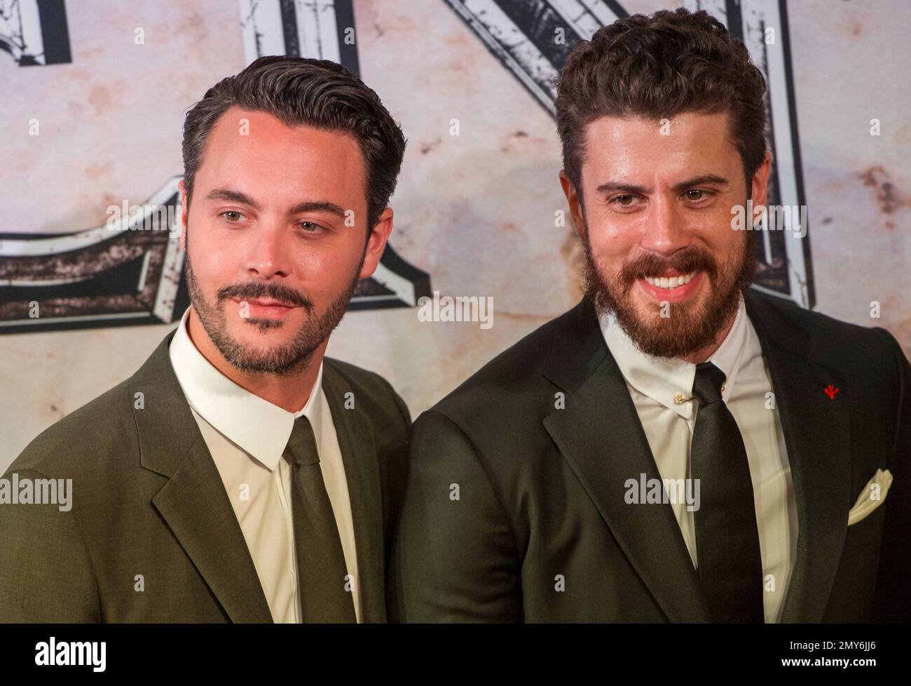 Actors Jack Huston and Toby Kebbell arrive at the world premiere of ...