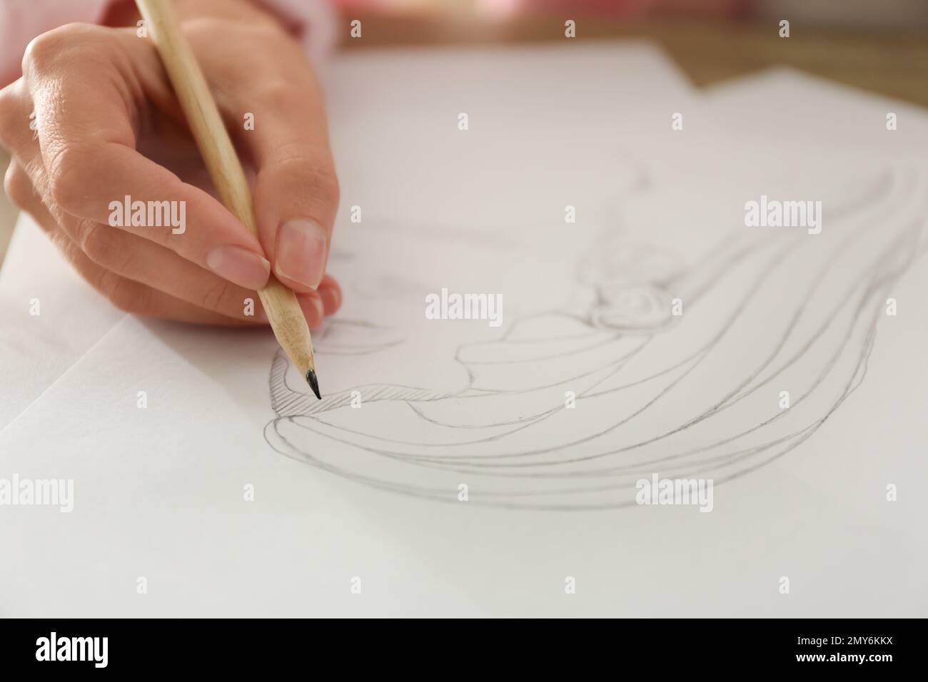 Graphic designer drawing on sheet hi-res stock photography and images ...