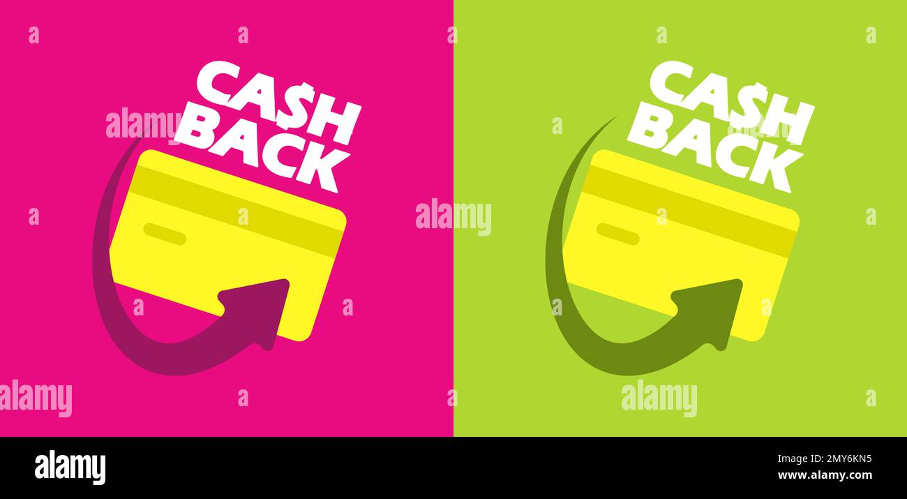Cash back service posters set Stock Vector Image & Art - Alamy