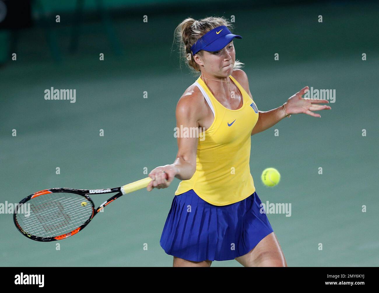 Ukraine's Elina Svitolina returns to Serena Williams of the Unites ...