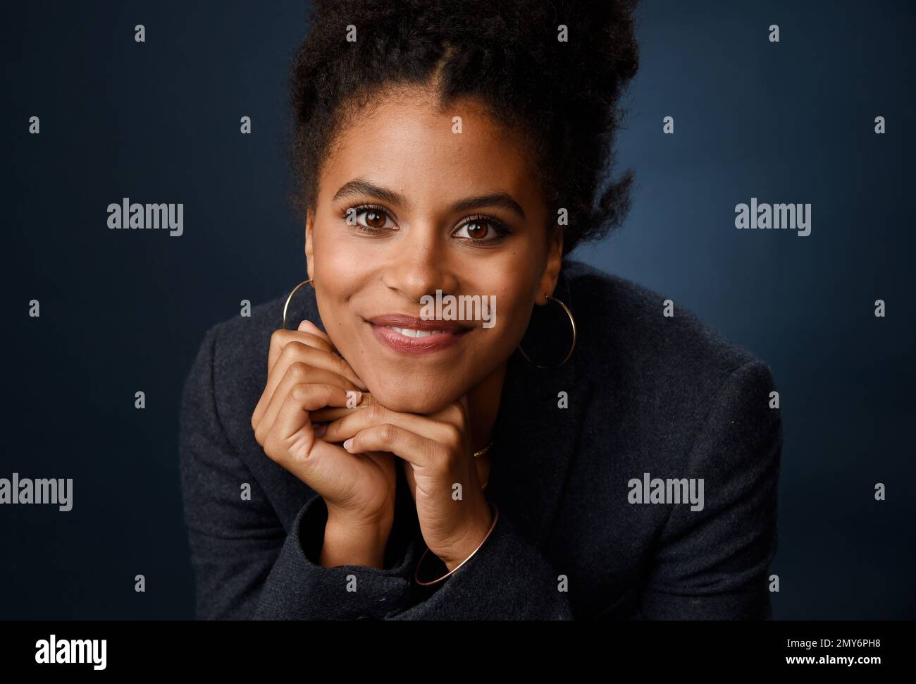 Zazie Beetz, a cast member in the FX series "Atlanta," poses for a ...