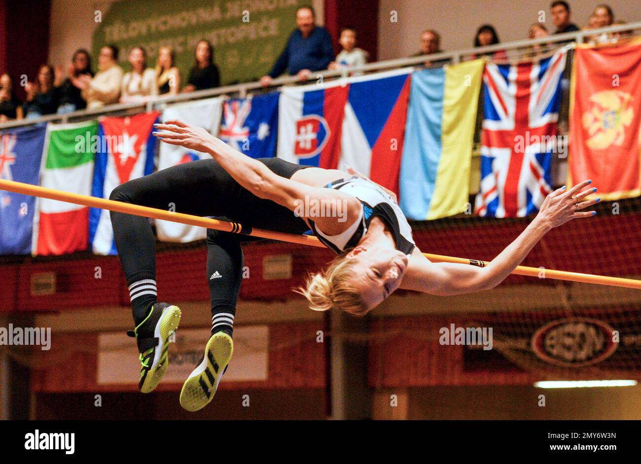 Eleanor Pattererson of Australia competes in women's high jump race ...