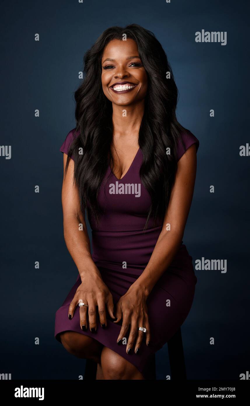 Keesha Sharp, a cast member in the FOX series "Lethal Weapon," poses ...